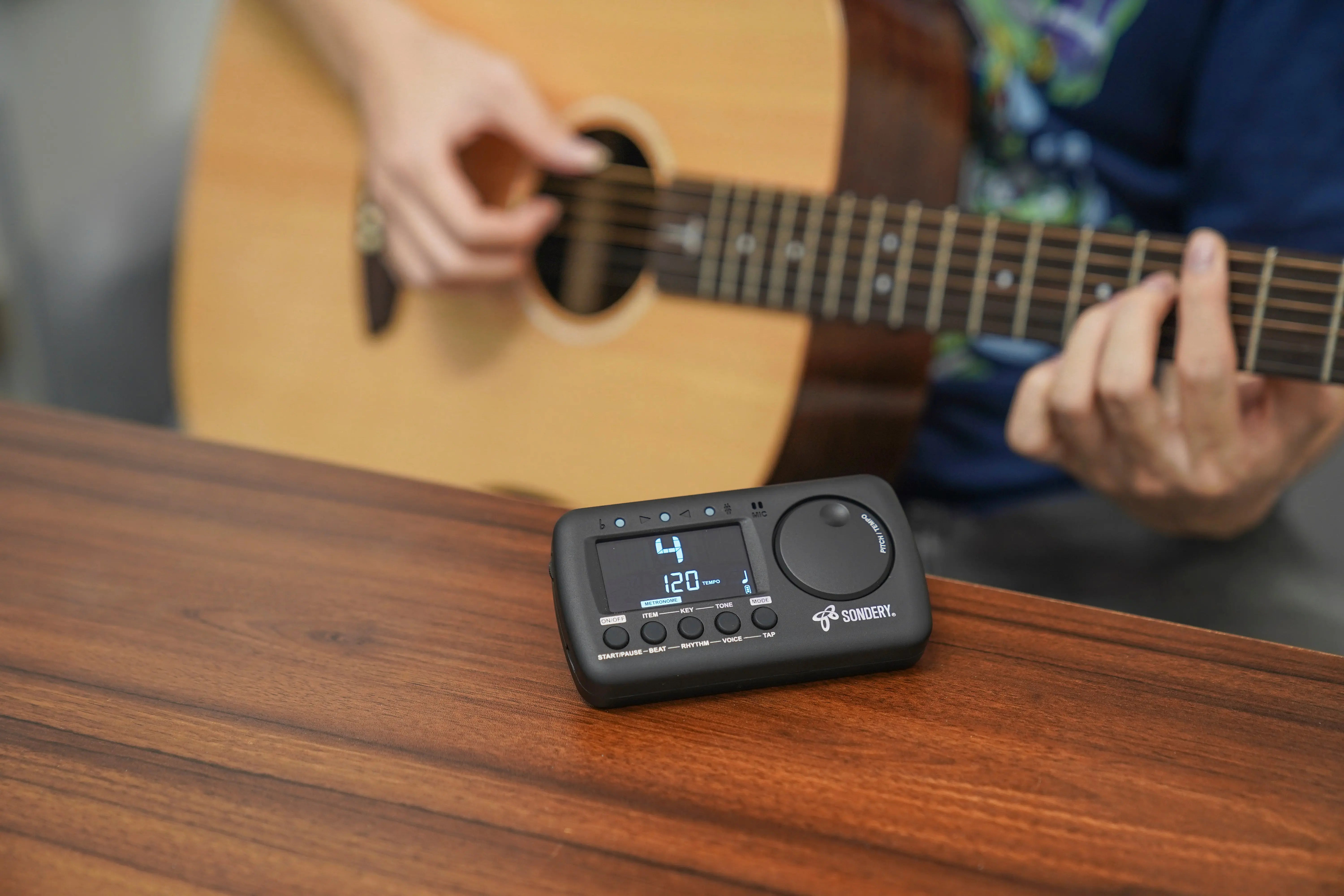Compact 3-in-1 Digital Tuner, Metronome & Tone Generator – Sondery Music